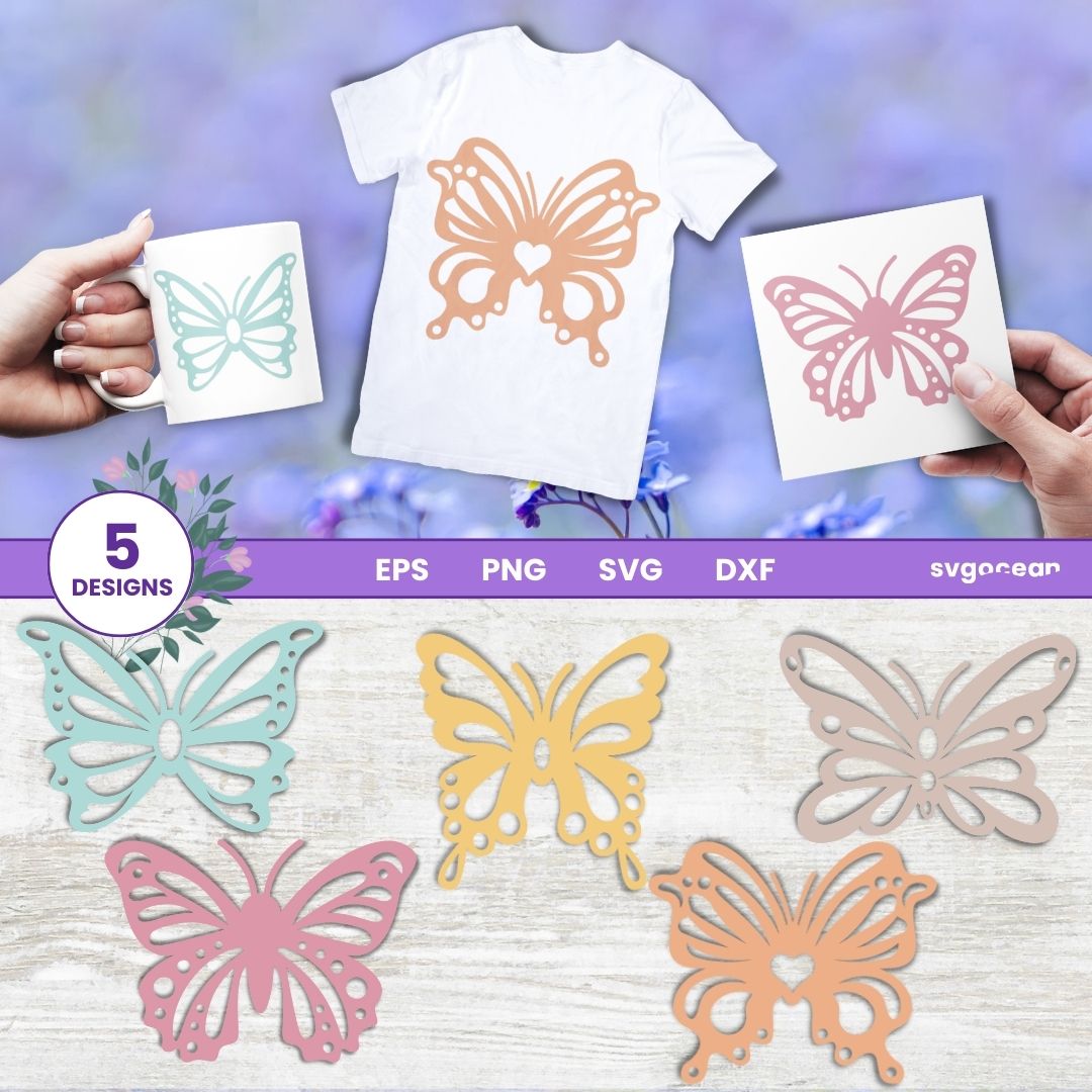 Butterfly SVG Bundle vector for instant download - Svg Ocean — svgocean