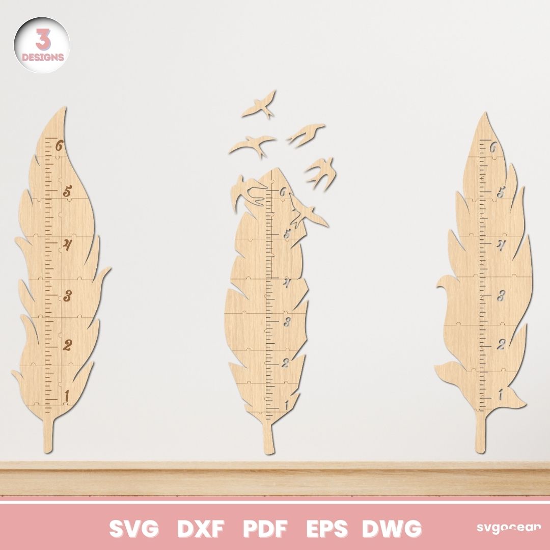Feather Growth Charts Bundle - Svg Ocean — svgocean