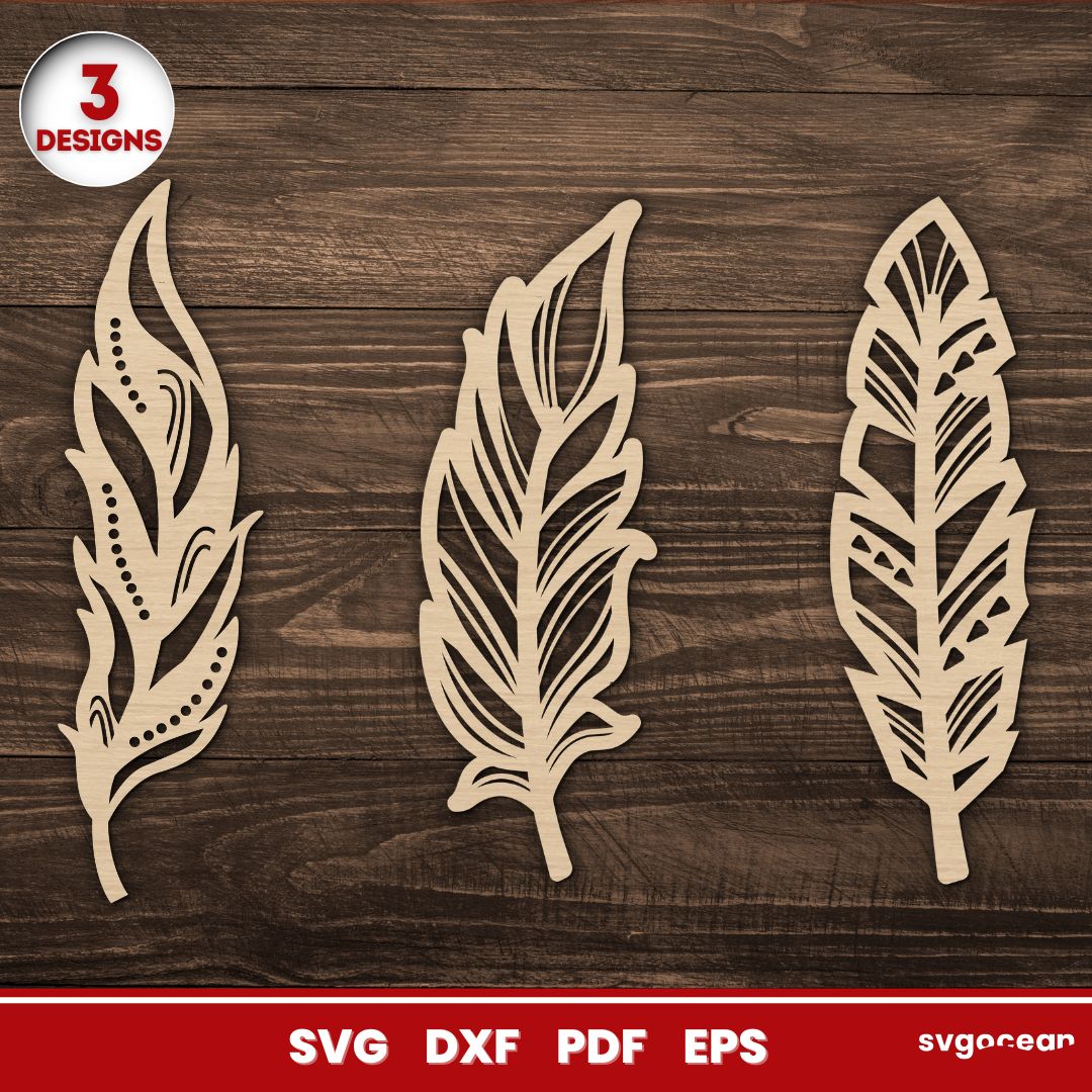 Bookmarks Feathers SVG Bundle - SVG Ocean — svgocean