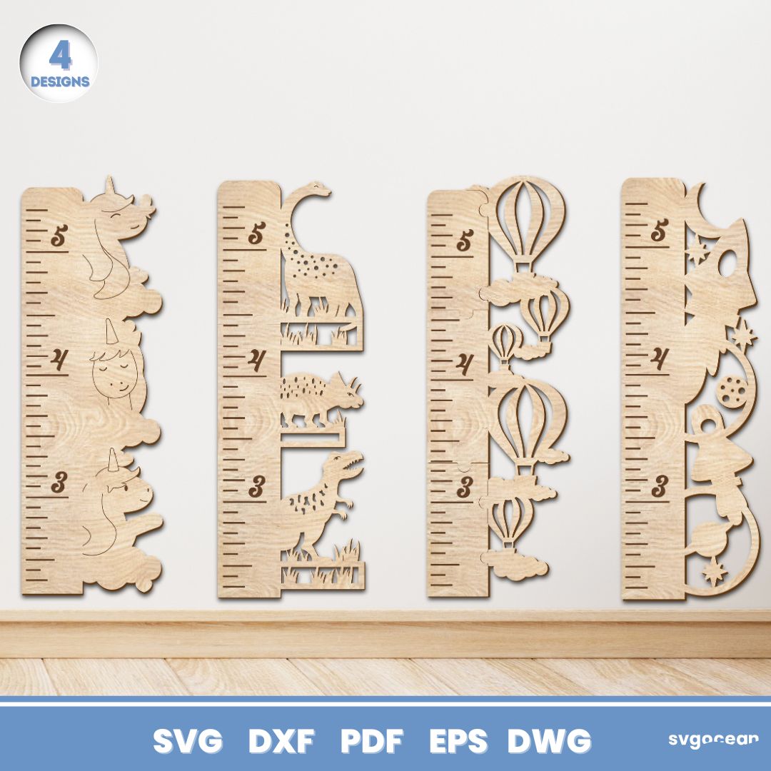 Growth Chart Rulers Bundle - Svg Ocean — svgocean