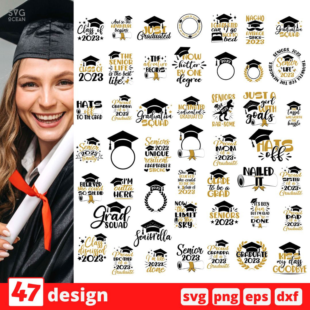 Graduation SVG Bundle vector for instant download - Svg Ocean — svgocean
