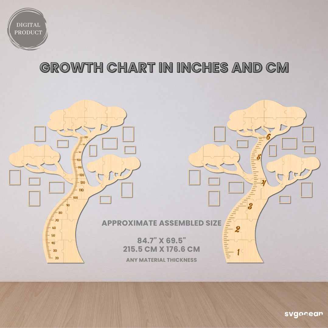 Family Tree Height Chart Bundle - Svg Ocean — svgocean