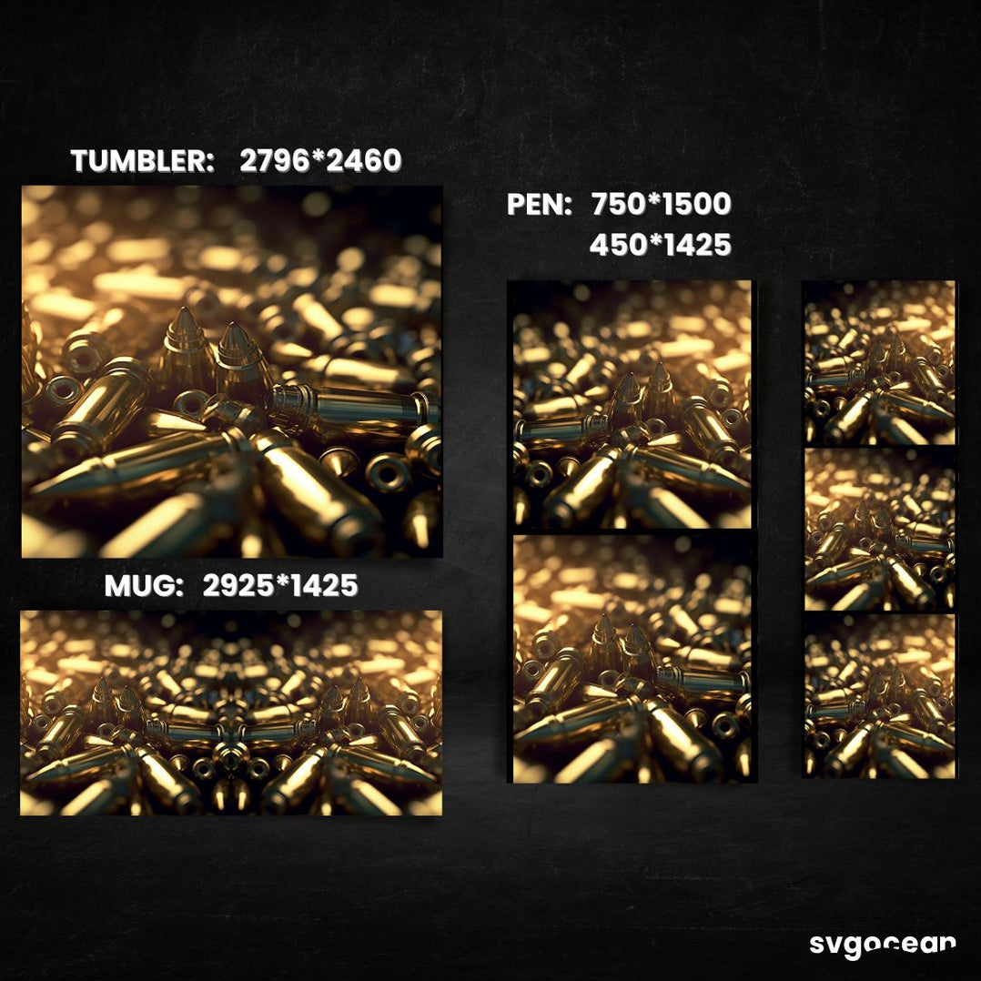 Bullet Cartridge Wrap | Tumbler | Mug | Pen - Svg Ocean — svgocean