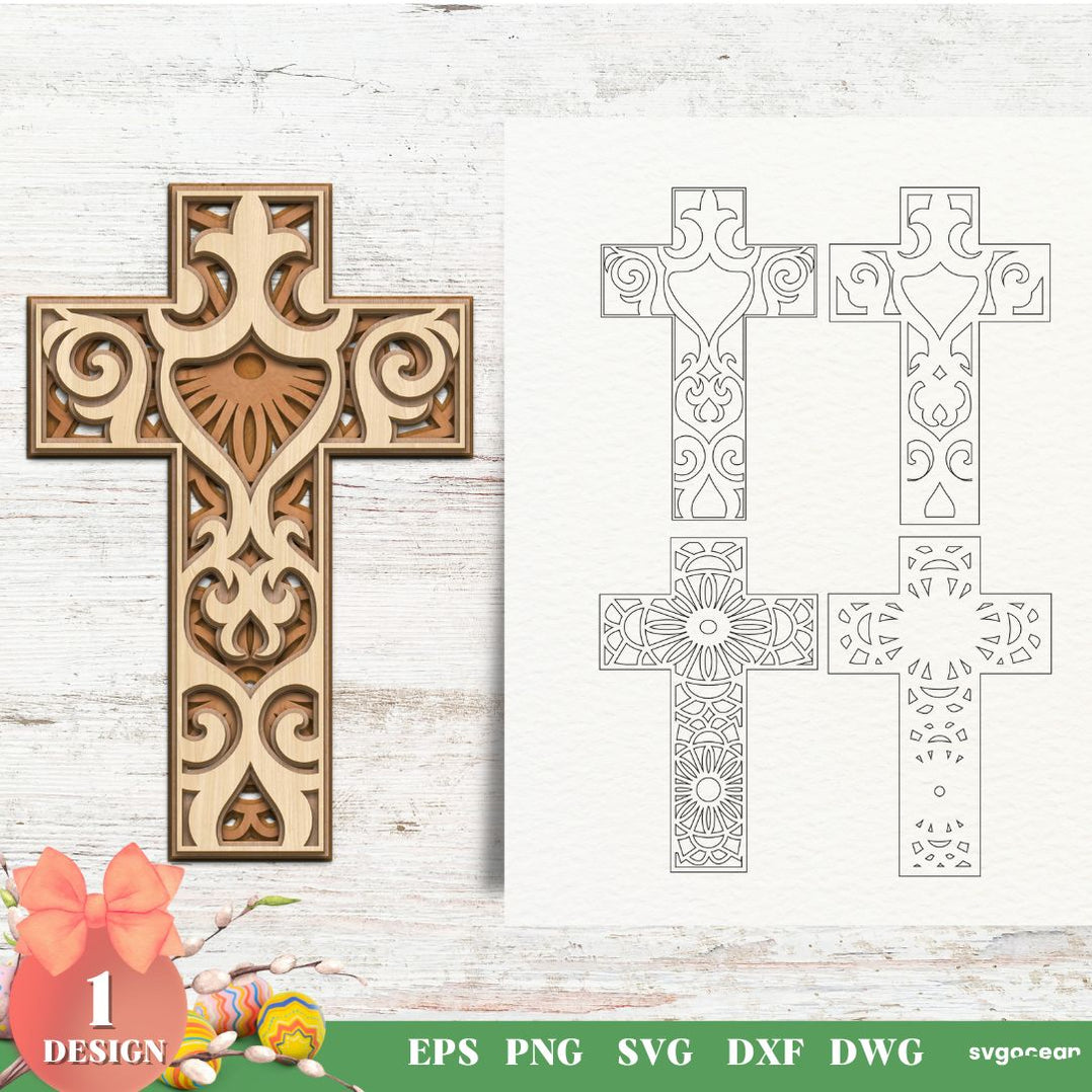 Crosses Laser Cut - Svg Ocean — svgocean