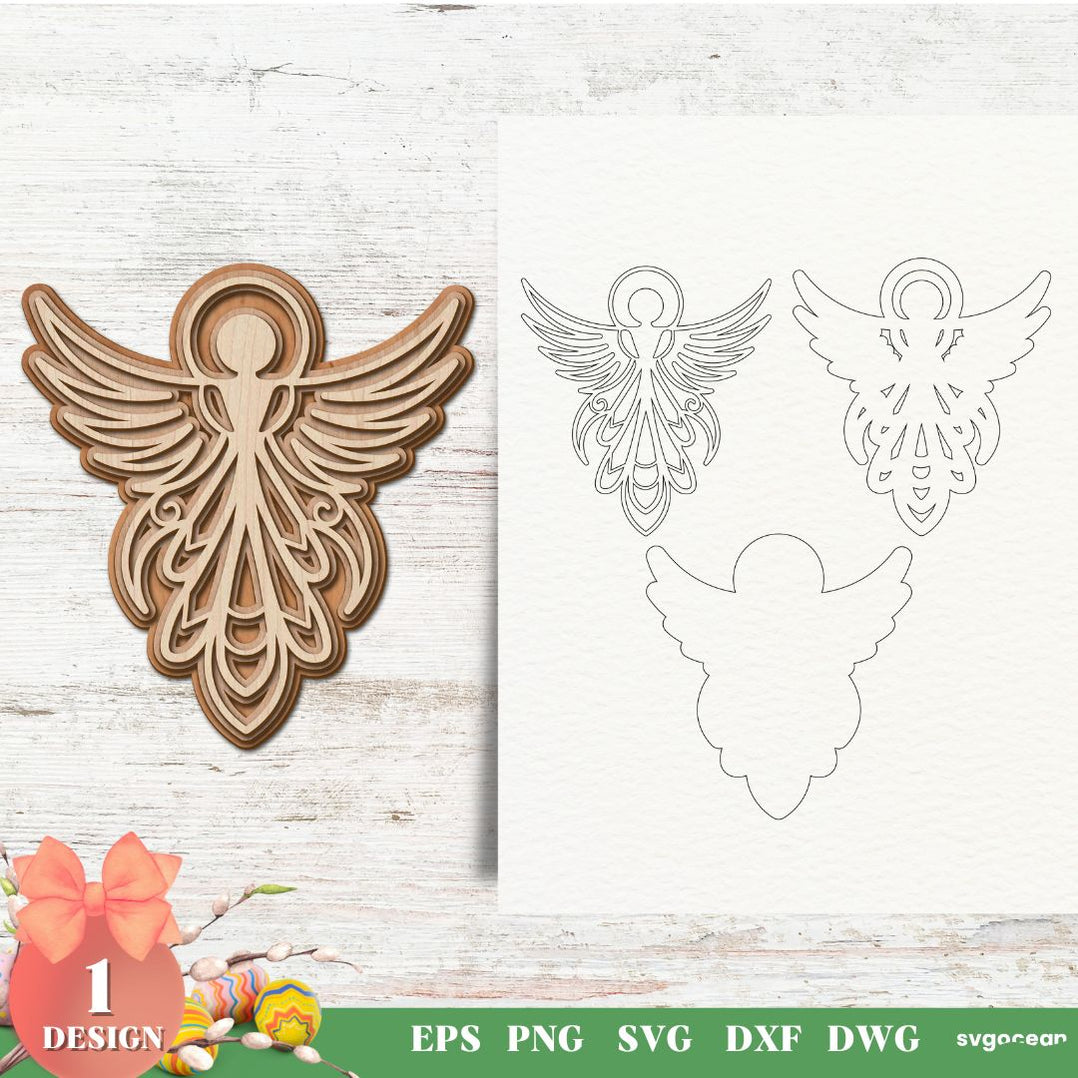 Christmas Angels Laser Cut Files - Svg Ocean — svgocean