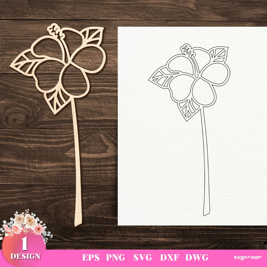 Hibiscus Laser Cut Files - Svg Ocean — svgocean