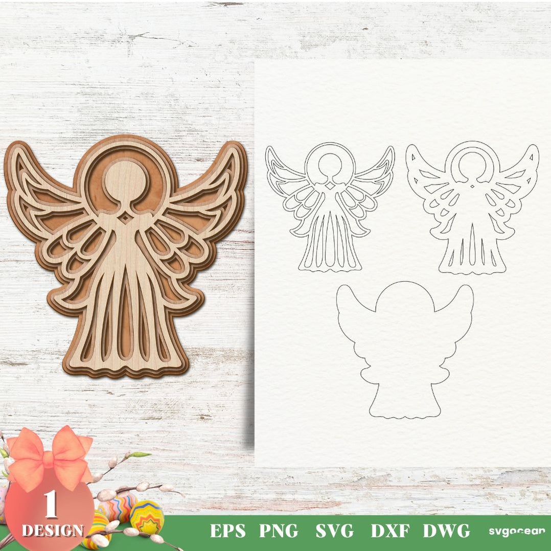 Christmas Angels Laser Cut Files - Svg Ocean — svgocean