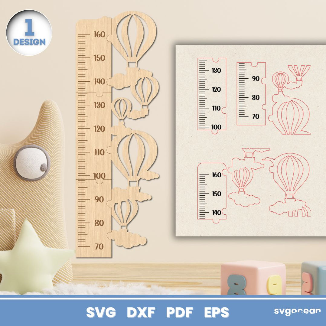 Kids Growth Chart Ruler Bundle - SVG Ocean — svgocean