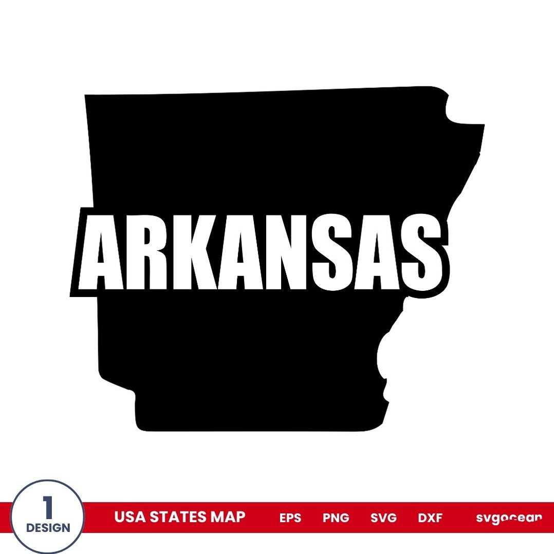 American States Map Svg Bundle - Svg Ocean — svgocean