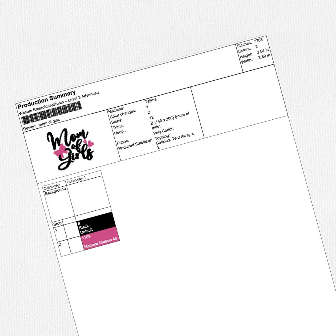 Mom of Girls for Machine Embroidery- Svg Ocean — svgocean