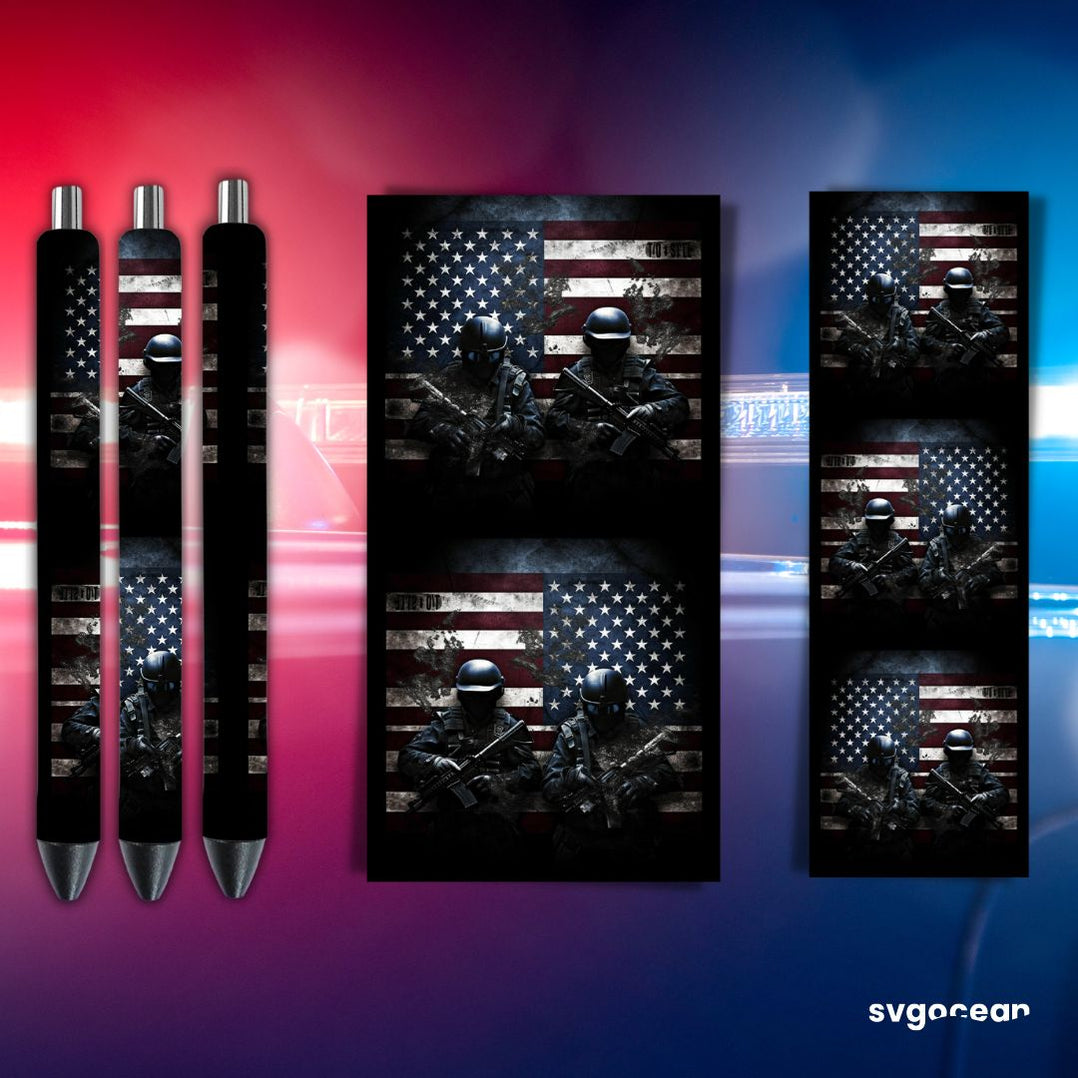 Police Pen Wraps Sublimation Bundle - Svg Ocean — svgocean
