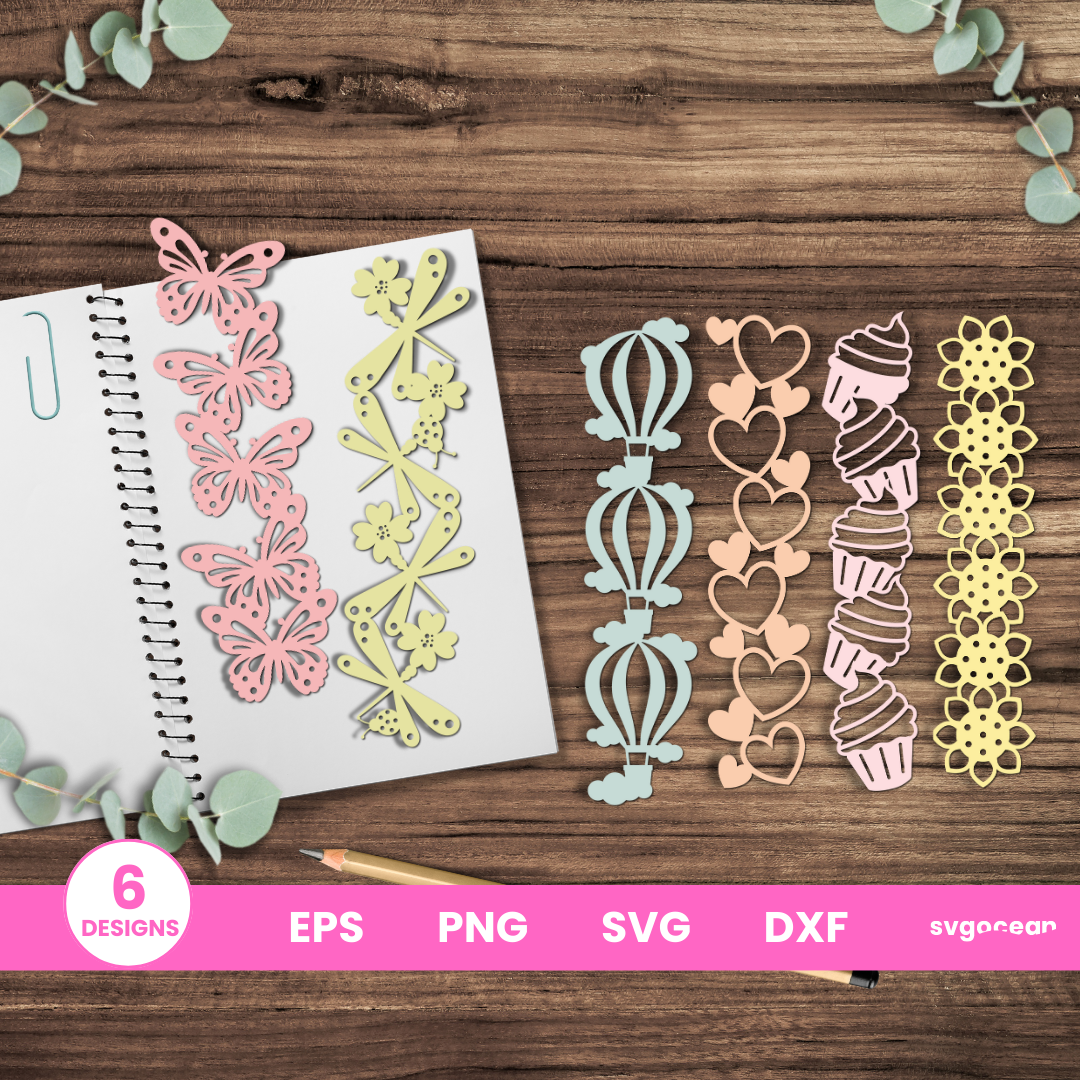 Elegant Bookmark SVG Bundle vector for instant download - Svg Ocean ...