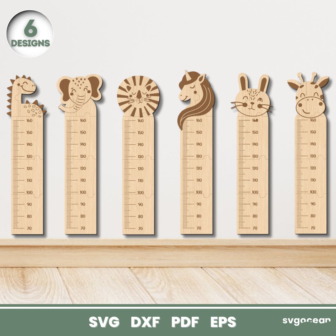 Animals Growth Charts Bundle - SVG Ocean — svgocean