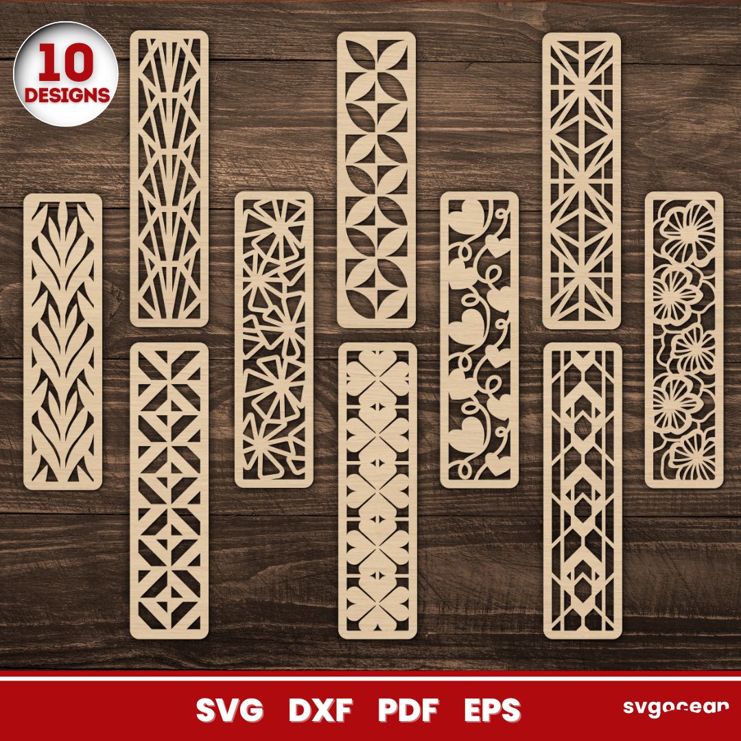 Geometric Bookmarks SVG Bundle - SVG Ocean — svgocean