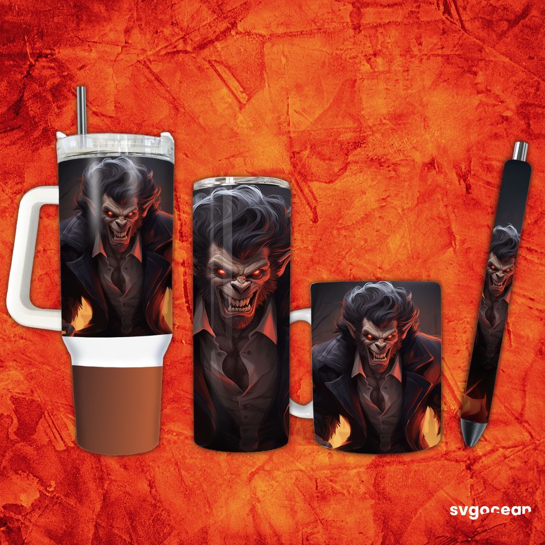 Vampire-werewolf Wrap Bundle | Tumbler | Mug | Pen - Svg Ocean — svgocean