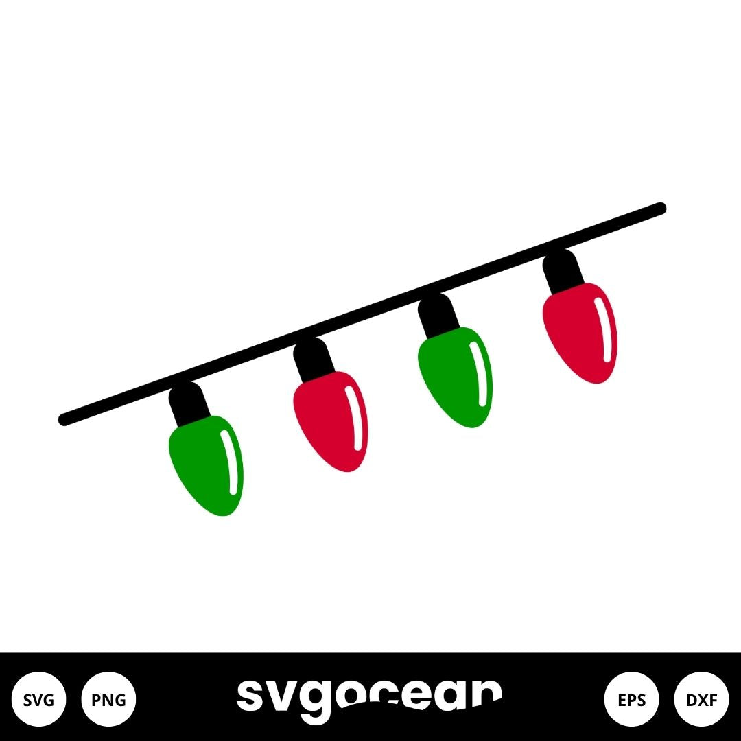 Christmas Lighst Svg Free vector for instant download - Svg Ocean ...