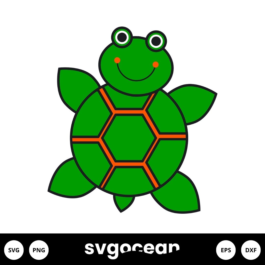 Cute Turtle Svg vector for instant download - Svg Ocean — svgocean