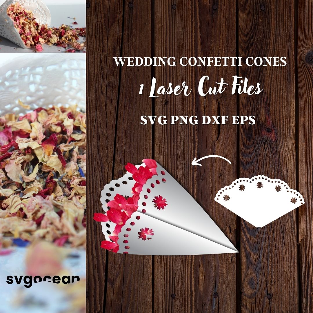 Confetti Cone SVG vector for instant download - Svg Ocean — svgocean