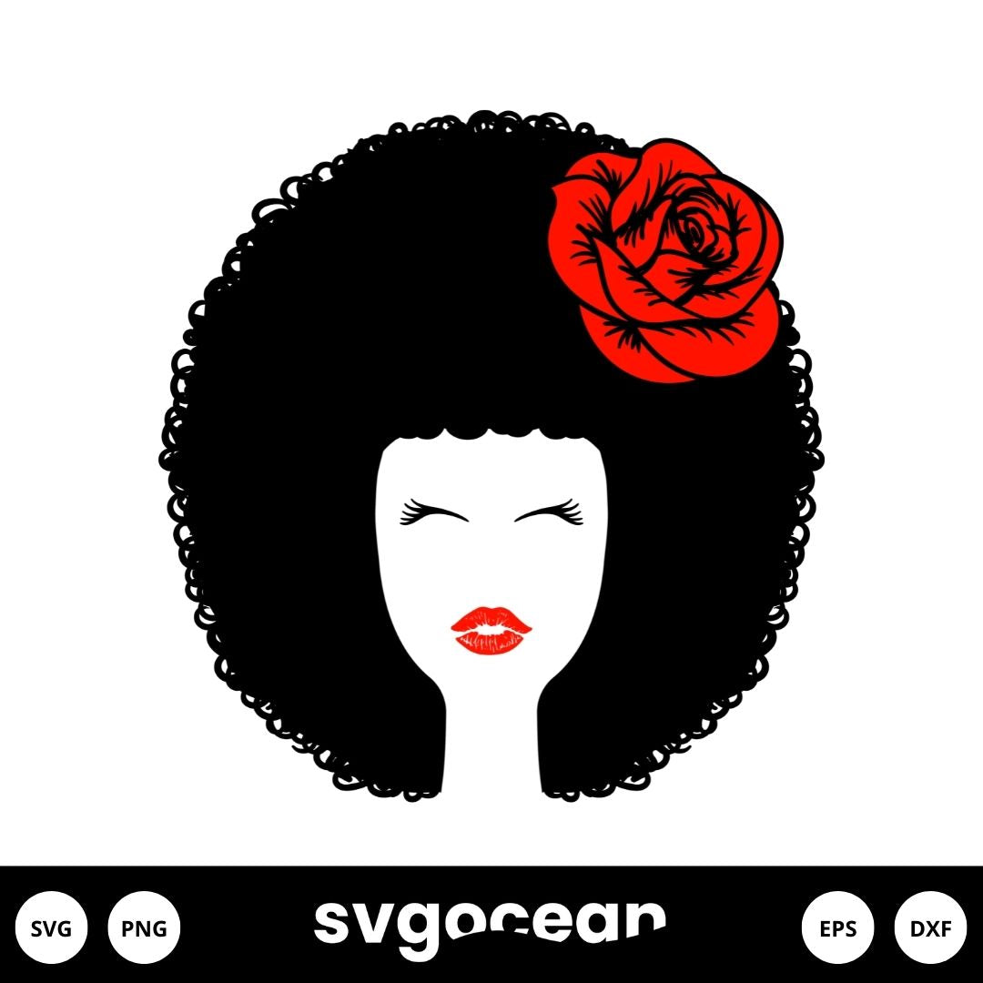 Afro Svg vector for instant download - Svg Ocean — svgocean