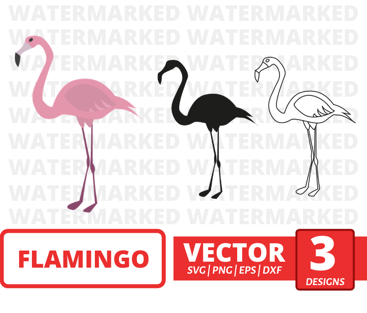 Flamingo SVG bundle vector for instant download - Svg Ocean — svgocean