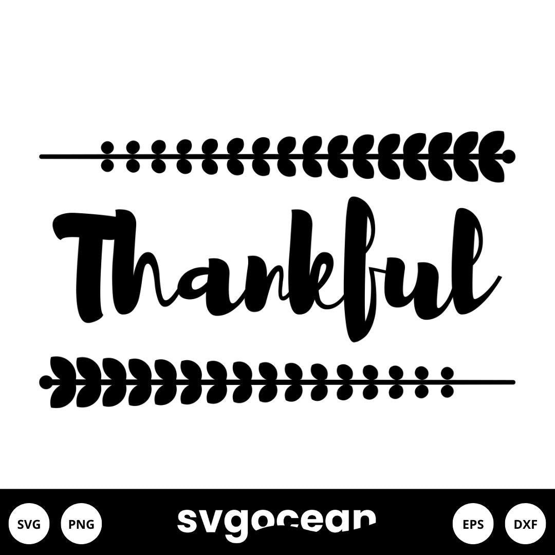 Thankful Svg vector for instant download - Svg Ocean — svgocean