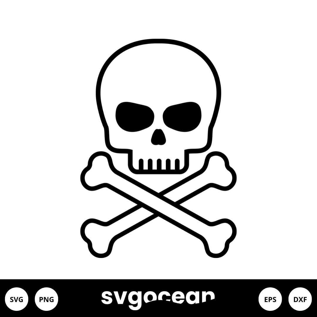 Svg Skull vector for instant download - Svg Ocean — svgocean