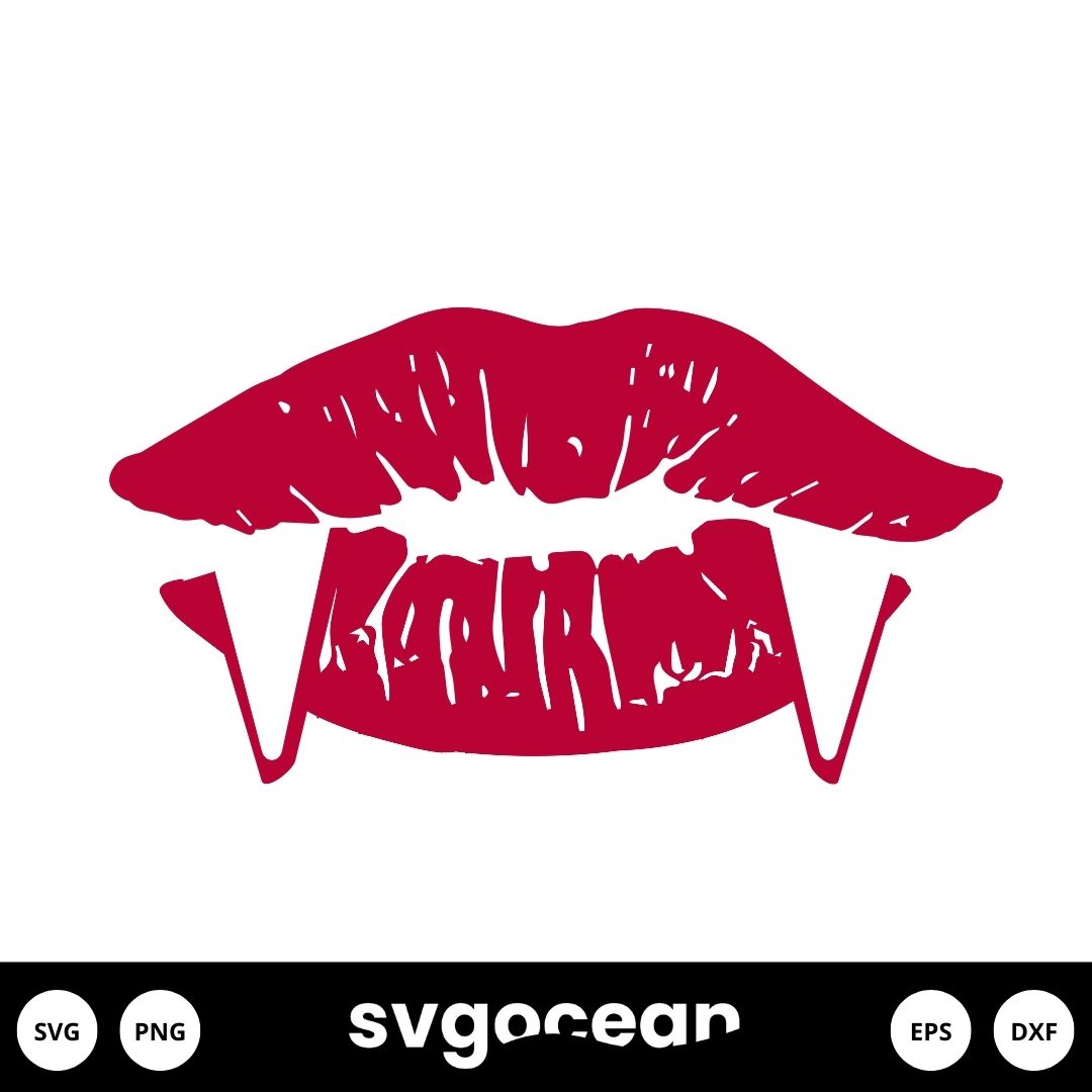 Vampire Teeth Svg vector for instant download - Svg Ocean — svgocean