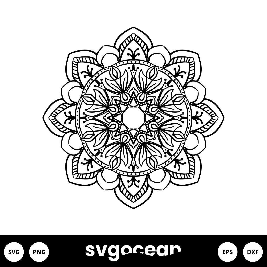Mandala Svg vector for instant download - Svg Ocean — svgocean