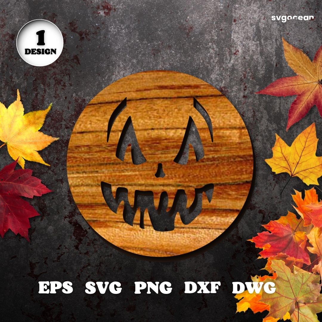 Pumpkin Face Svg vector for instant download - Svg Ocean — svgocean
