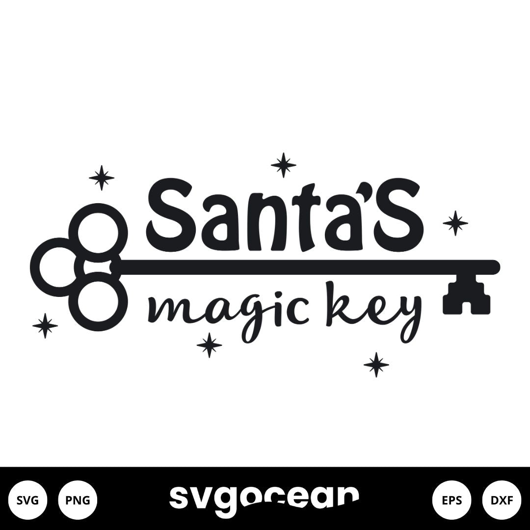 Santas Magic Key Svg vector for instant download - Svg Ocean — svgocean