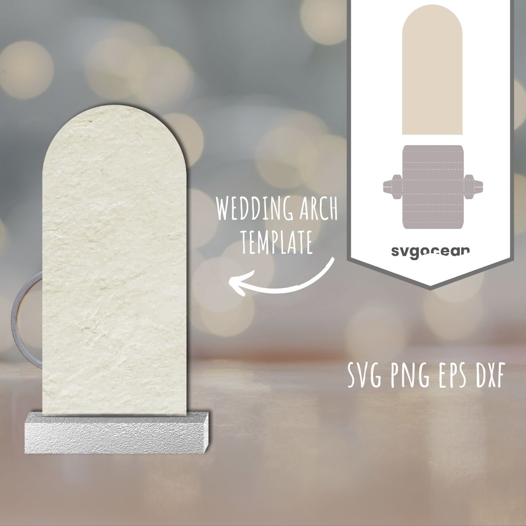 Boho Wedding Arch SVG Cut File vector for instant download - Svg Ocean ...