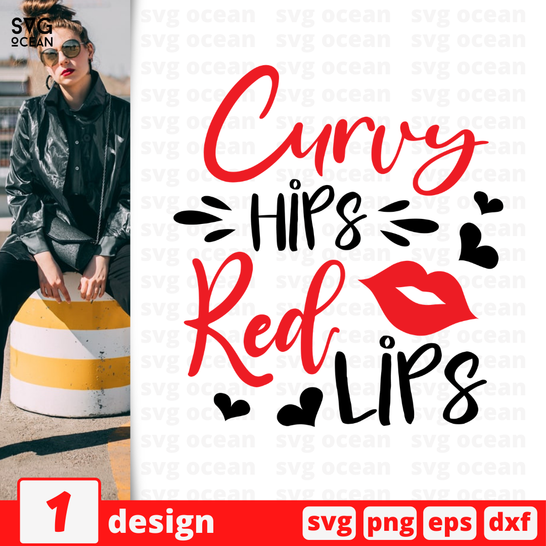Curvy hips Red lips SVG bundle vector for instant download - Svg Ocean ...