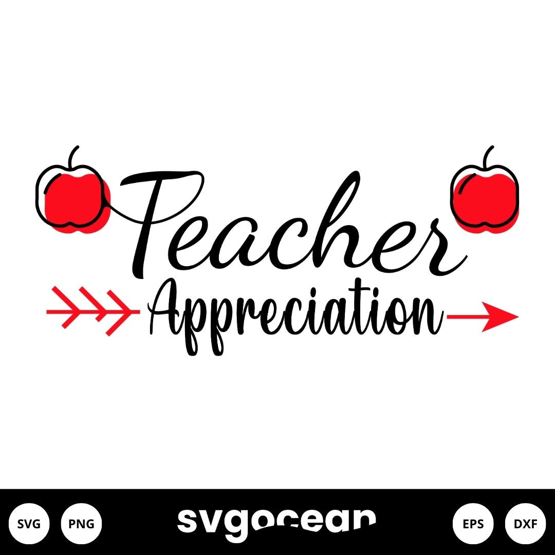 Teacher Appreciation Svg vector for instant download - Svg Ocean — svgocean