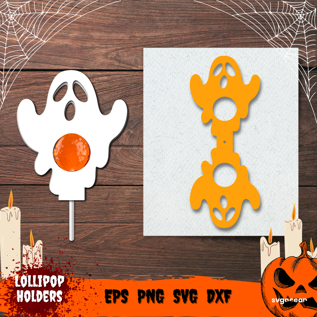 Ghost Candy Holder vector for instant download - Svg Ocean — svgocean