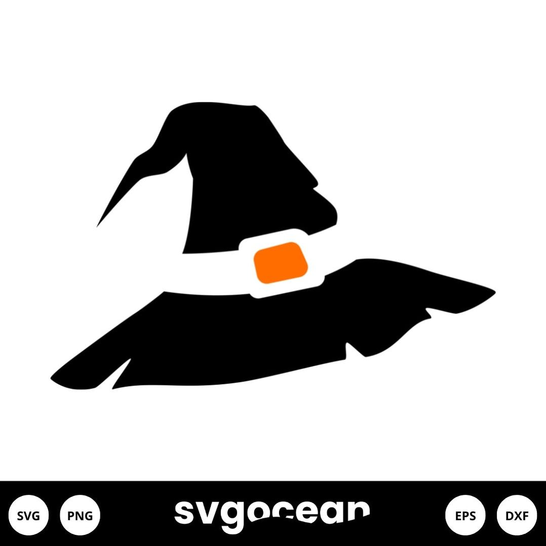 Witch Hat Svg vector for instant download - Svg Ocean — svgocean