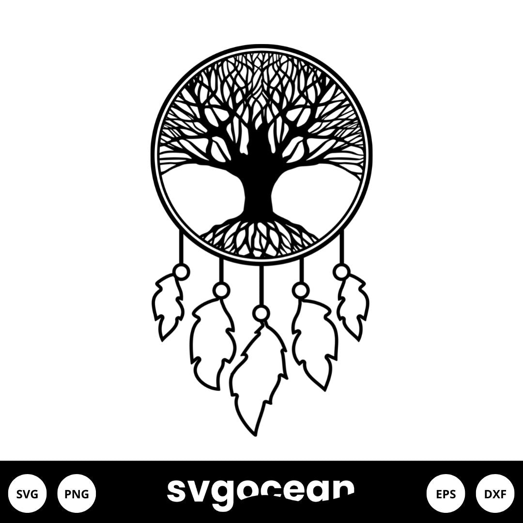 Dreaming Tree Svg vector for instant download - Svg Ocean — svgocean