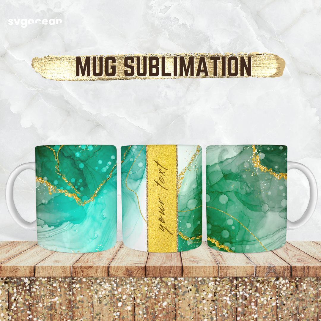 Green Marble Mug Sublimation - Svg Ocean — svgocean