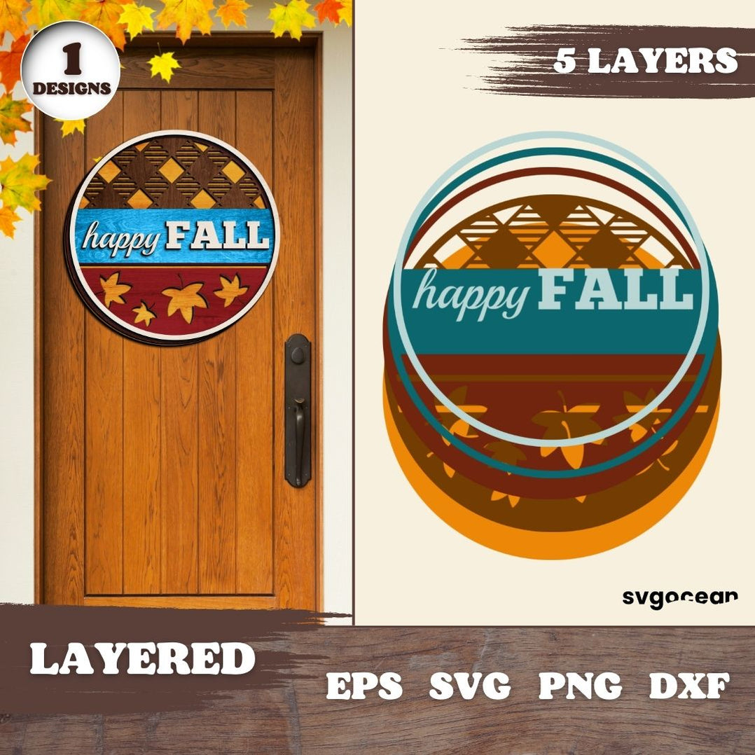 Fall Round Signs Svg Bundle vector for instant download - Svg Ocean ...
