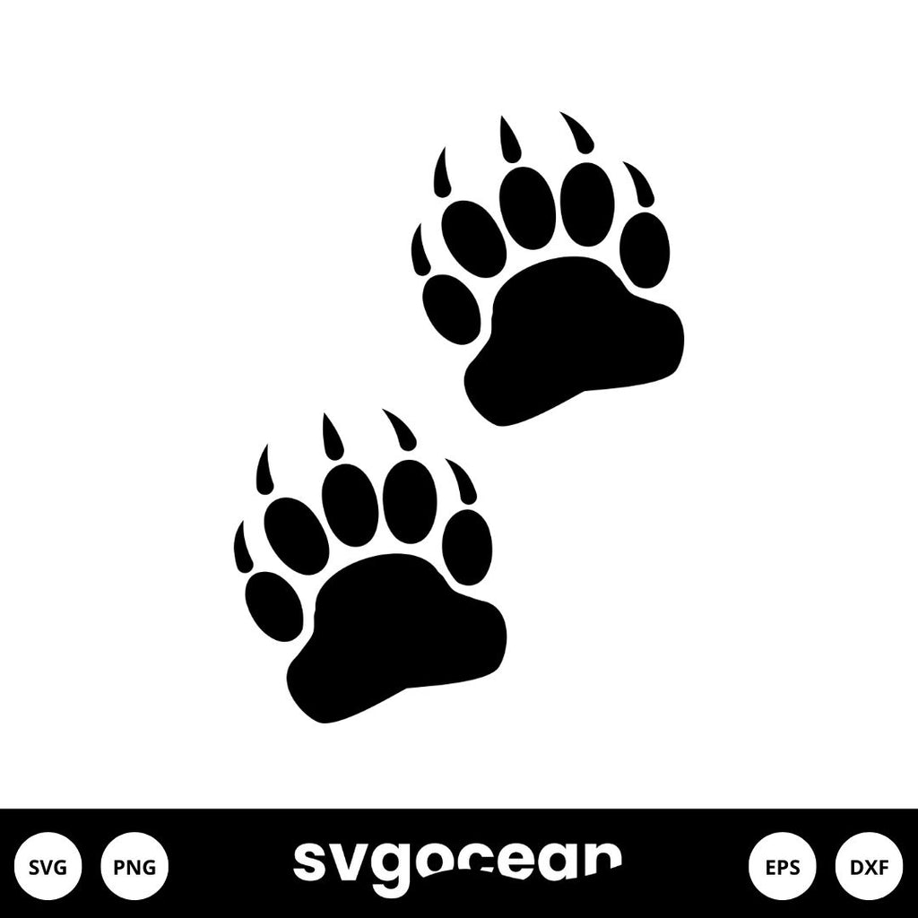 Black Bear Paw Print