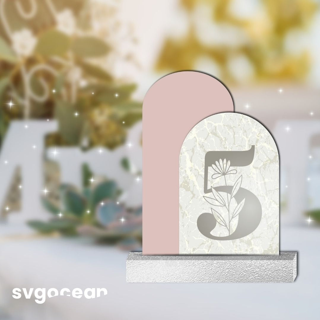 Floral Numbers SVG Bundle vector for instant download - Svg Ocean ...