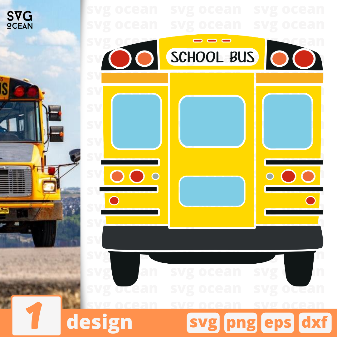 School bus SVG bundle vector for instant download - Svg Ocean — svgocean