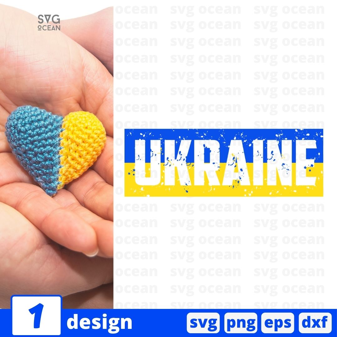 FREE Ukraine Sign SVG Cut File vector for instant download - Svg Ocean ...