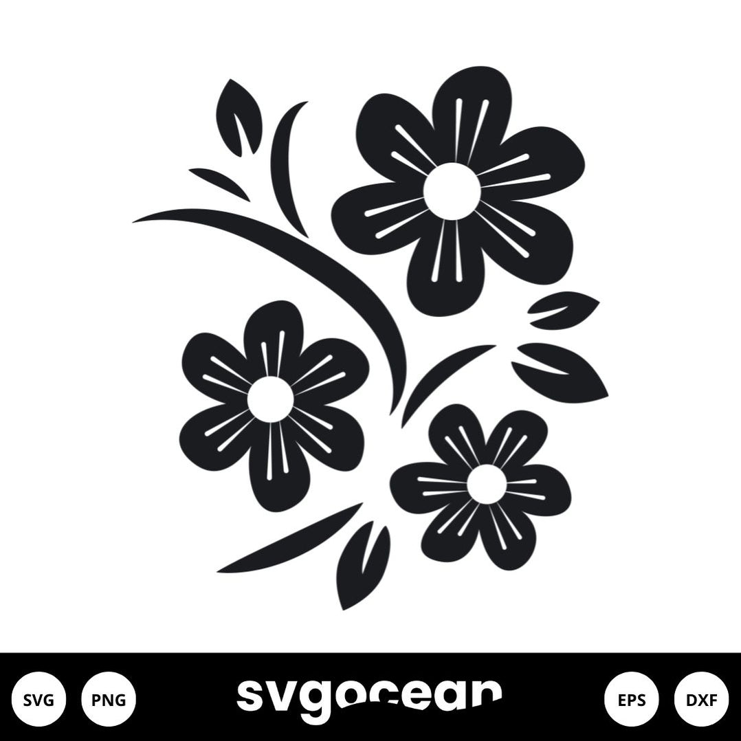 Flower Vine SVG vector for instant download - Svg Ocean — svgocean