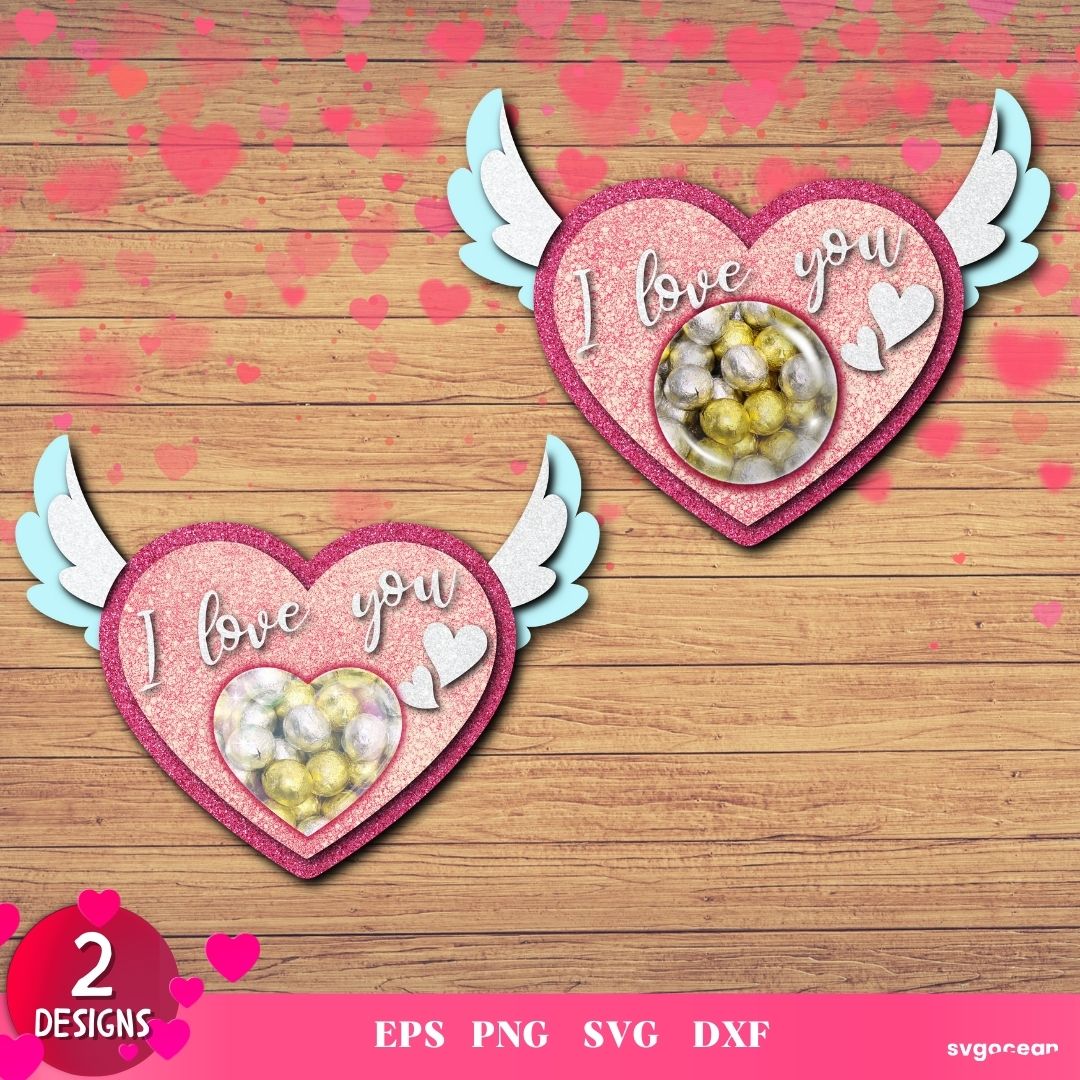 Heart Candy Dome SVG - Valentines Day Candy Holder - Svg Ocean — svgocean
