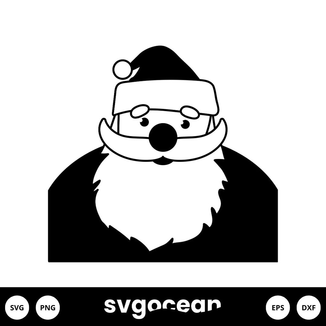 Santa Svg vector for instant download - Svg Ocean — svgocean