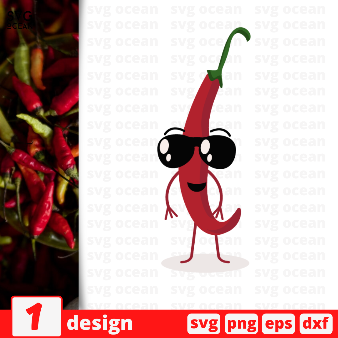 Chili pepper SVG bundle vector for instant download - Svg Ocean — svgocean