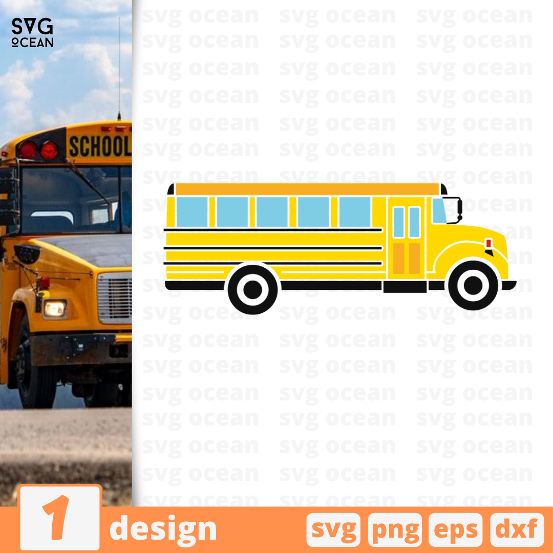 School bus SVG bundle vector for instant download - Svg Ocean — svgocean