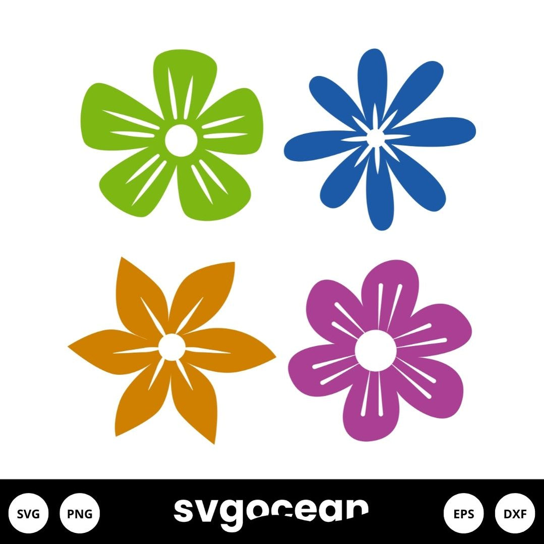 Flowers SVG Bundle vector for instant download - Svg Ocean — svgocean