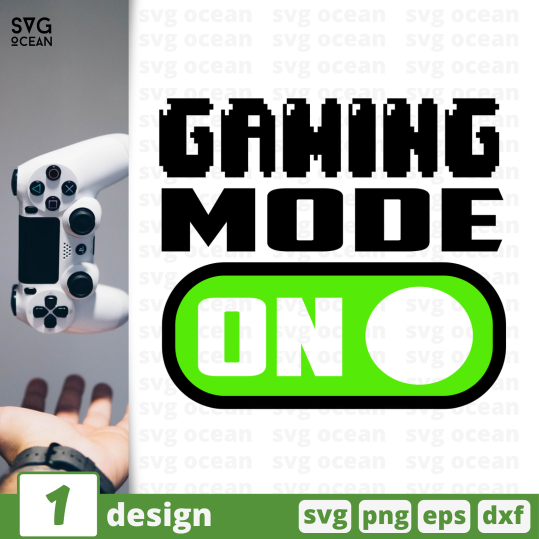 Gaming Mode On SVG vector for instant download - Svg Ocean — svgocean