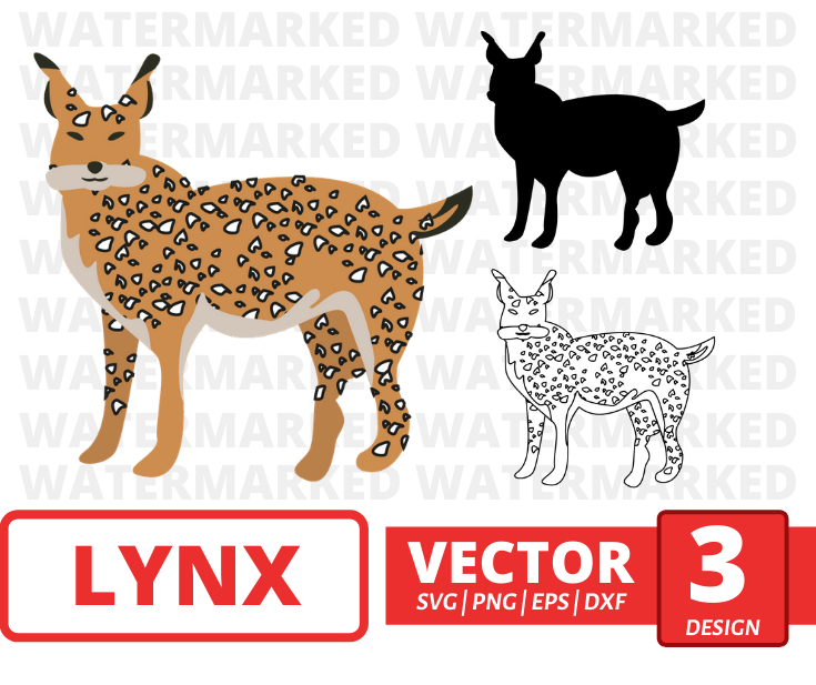 Lynx SVG bundle vector for instant download - Svg Ocean — svgocean